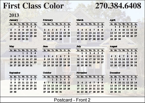 Post Cards – First Class Color